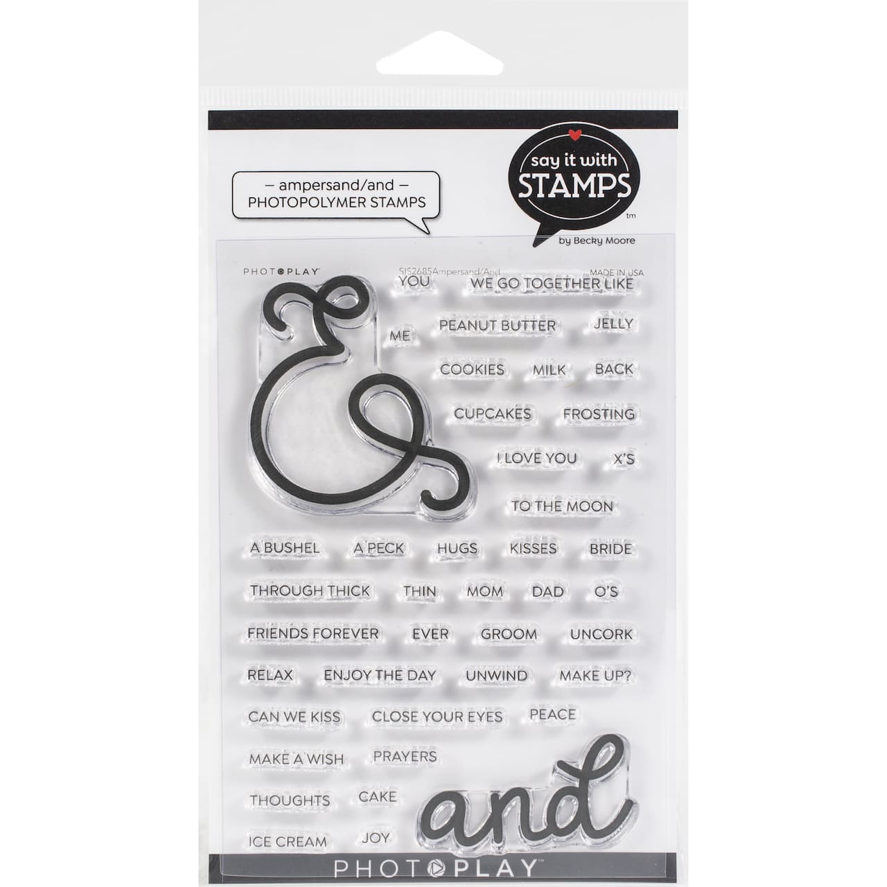 PhotoPlay™ Say It With Stamps™ Ampersand/And Clear Stamps | Michaels PhotoPlay™ Say It With Stamps™ Ampersand/And Clear Stamps | Michaels
